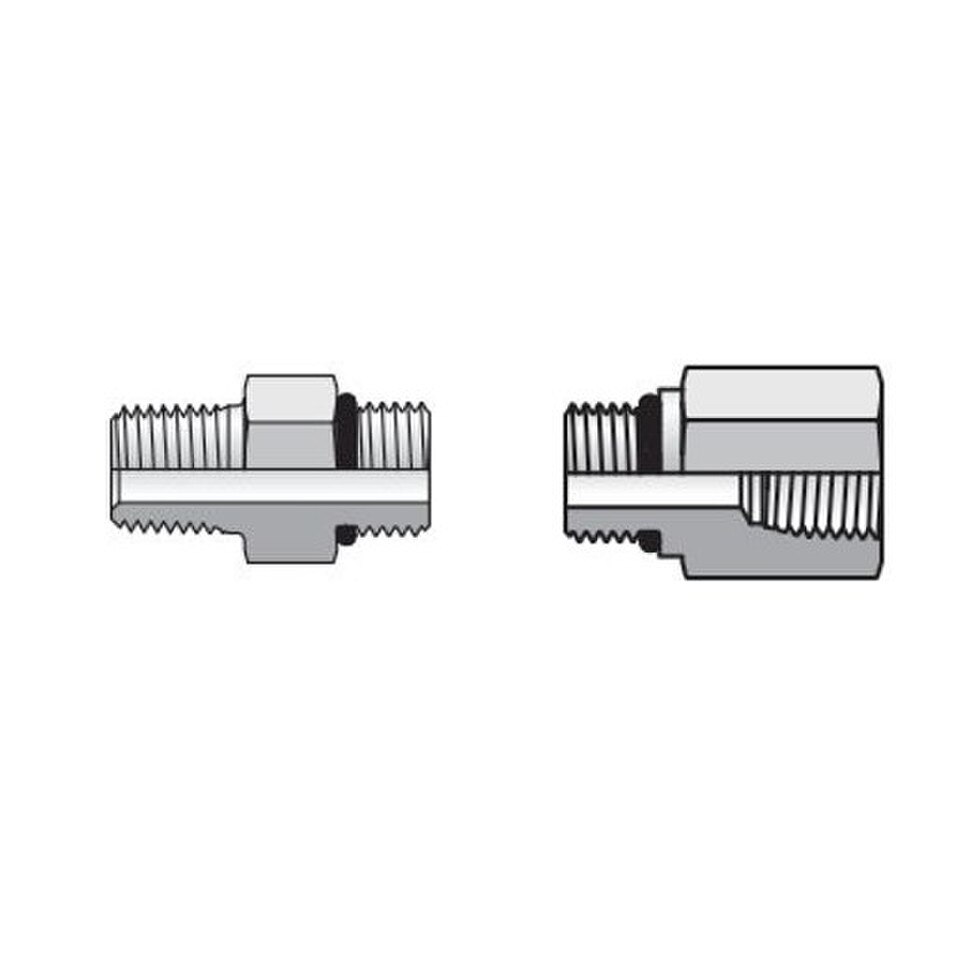 Port Adapter - SAE-ORB to NPT/NPTF - Straight | Depatie Fluid Power Port Adapter - SAE-ORB to NPT/NPTF - Straight | Depatie Fluid Power